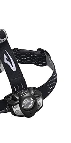Princeton Tec Apex Headlamp with Dimmable 650 Lumens White Maxbright LED, IPX7 Water Resistance and 12 Hour Burn Time, Essential for Backpacking, Camping, Caving, and Safety, Black