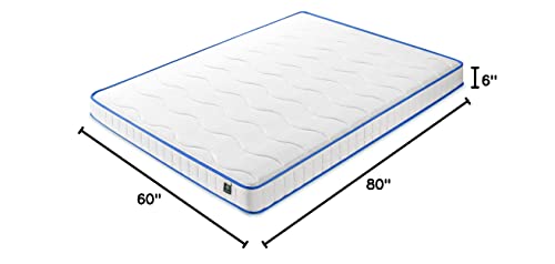 ZINUS 6 Inch Essential Innerspring Mattress / Medium Firm Feel / CertiPUR-US Certified / Mattress-in-a-Box, Queen