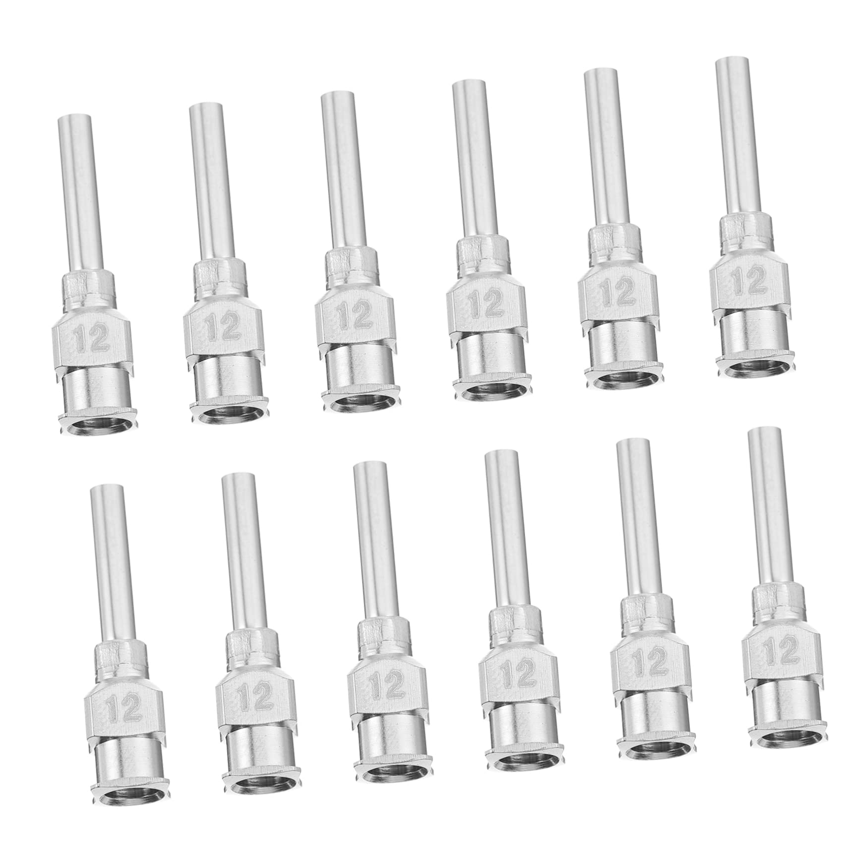 12pcs Stainless Steel Needle Precision Tip Luer Lock Needle Dispensing Needle Dispenser Needle Stainless Steel Dispensing Precision Needle Luer Slips Needle