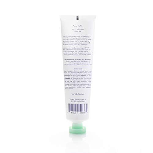 Boka Ela Mint Natural Toothpaste, Nano-Hydroxyapatite for Remineralizing, Sensitivity and Whitening, Fluoride-Free, Dentist Recommended for Kids and Adults, Made in USA, 4oz (Pack of 1)