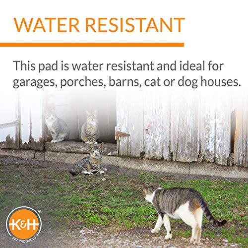 K&H Pet Products Lectro-Soft Outdoor Heated Dog and Cat Bed, Electric Thermostatically Controlled Orthopedic Pet Pad Tan Medium 19 X 24 Inches