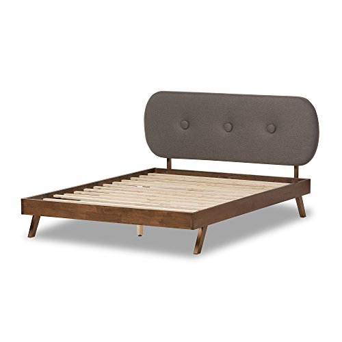 Baxton Studio 424-7109-AMZ Platform, Queen, Grey