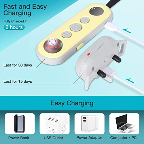 Bousnic Dog Shock Collar with Remote - for Large Medium Small Dogs (10-120lbs) Dog Training Collar Rechargeable Waterproof with 3 Humane Modes and 1000ft Control Range