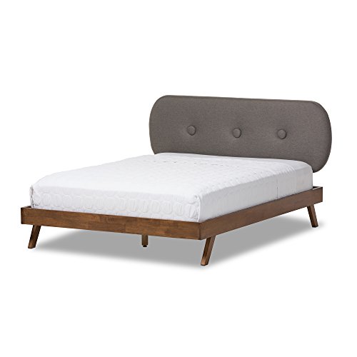 Baxton Studio 424-7109-AMZ Platform, Queen, Grey