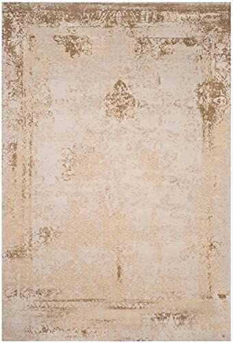 SAFAVIEH Classic Vintage Collection 8' x 10' Sand CLV125K Distressed Cotton Area Rug