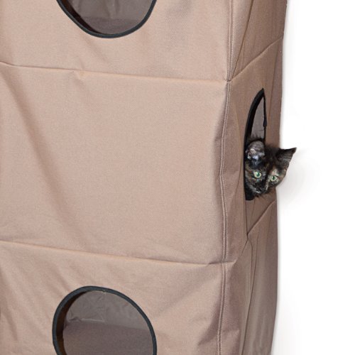 K&H Pet Products Hangin' Cat Condo Large Tan 23" x 16" x 65" Cat Furniture