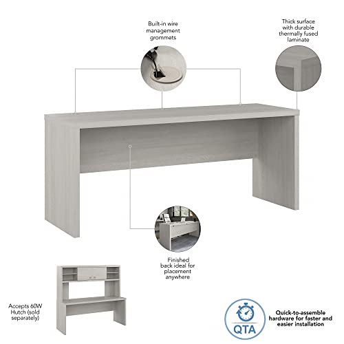 Bush Business Furniture Echo Computer Desk, Gray Sand