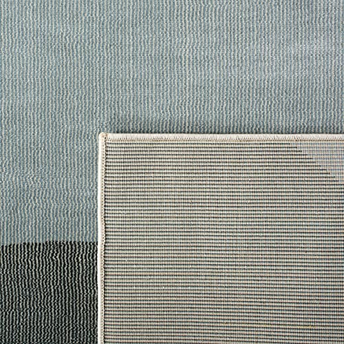 Safavieh Orwell Collection 2' x 3' Ivory/Blue ORW370A Mid-Century Modern Abstract Non-Shedding Area Rug