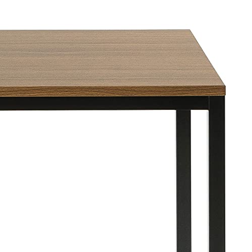 ZINUS Jennifer 47 Inch Black Frame Desk / Computer Workstation / Office Desk / Easy Assembly, Brown