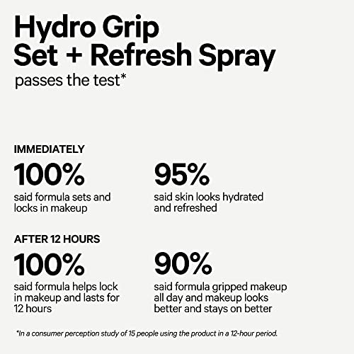 MILK Makeup Hydro Grip Set and Refresh Spray - Vegan, Alcohol Free Setting Spray - 3.38 Oz