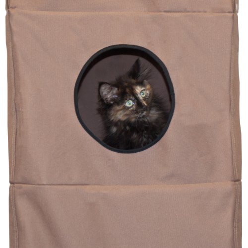 K&H Pet Products Hangin' Cat Condo Large Tan 23" x 16" x 65" Cat Furniture