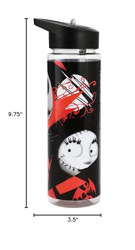 The Nightmare Before Christmas Jack Sally 24 Oz Tritan Water Bottle