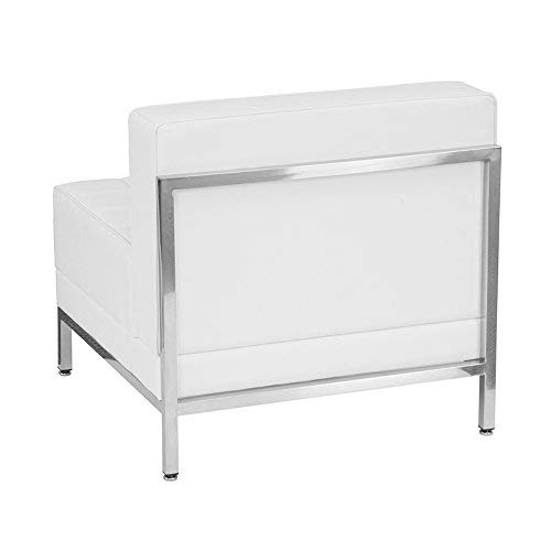 Flash Furniture HERCULES Imagination Series White LeatherSoft 4 Piece Lounge Set