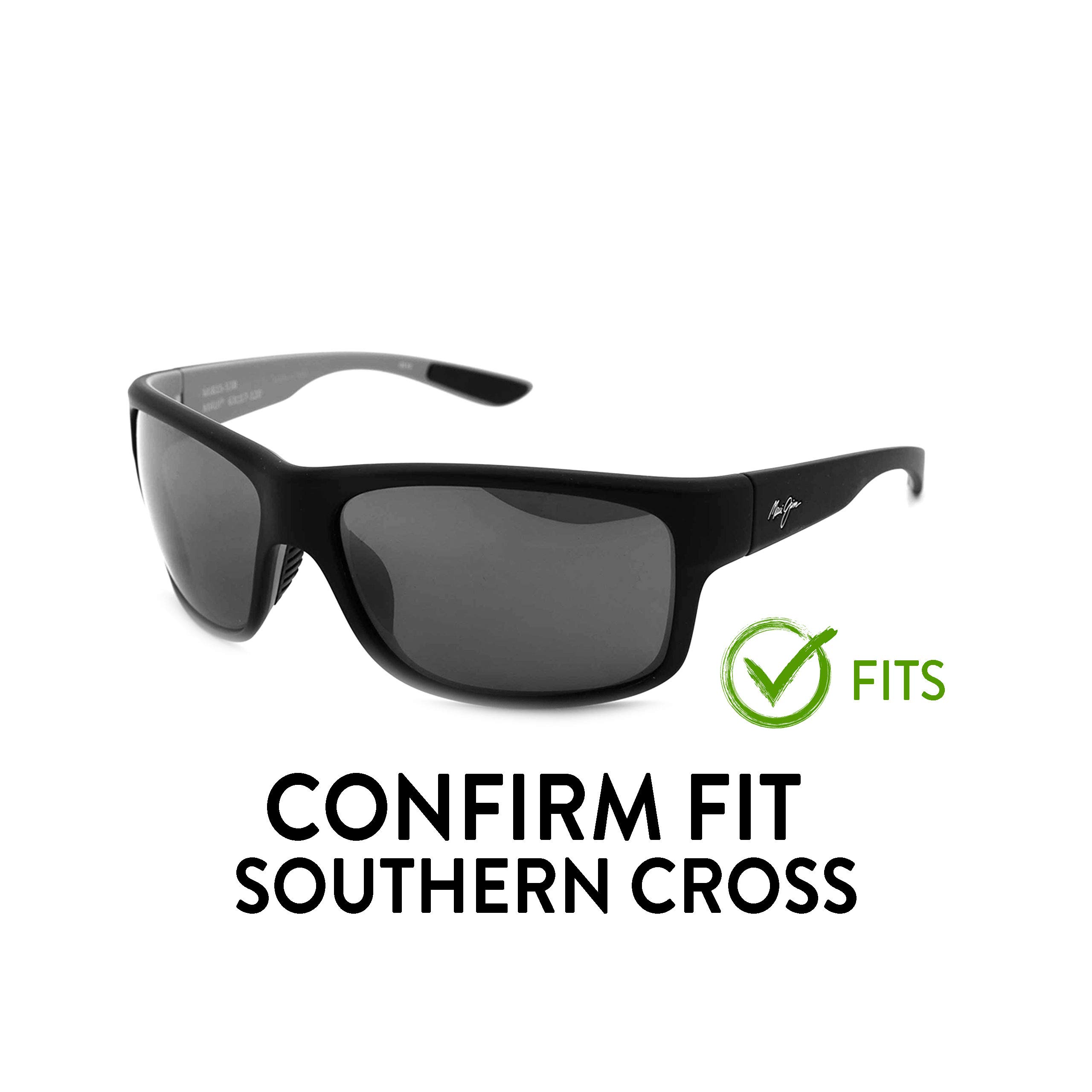 Apex Lenses Polarized PRO Replacement Lenses for Maui Jim Southern Cross Sunglasses (Black)