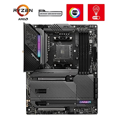 MSI MPG X570S Carbon MAX WiFi Gaming Motherboard (ATX, AMD, Socket AM4. DDR4, PCIe 4, CFX, M.2 Slots, Wi-Fi 6E)