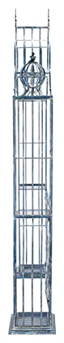 Safavieh PAT5012C Outdoor Collection Beatrix Victorian Antique Arbor, Mossy Blue