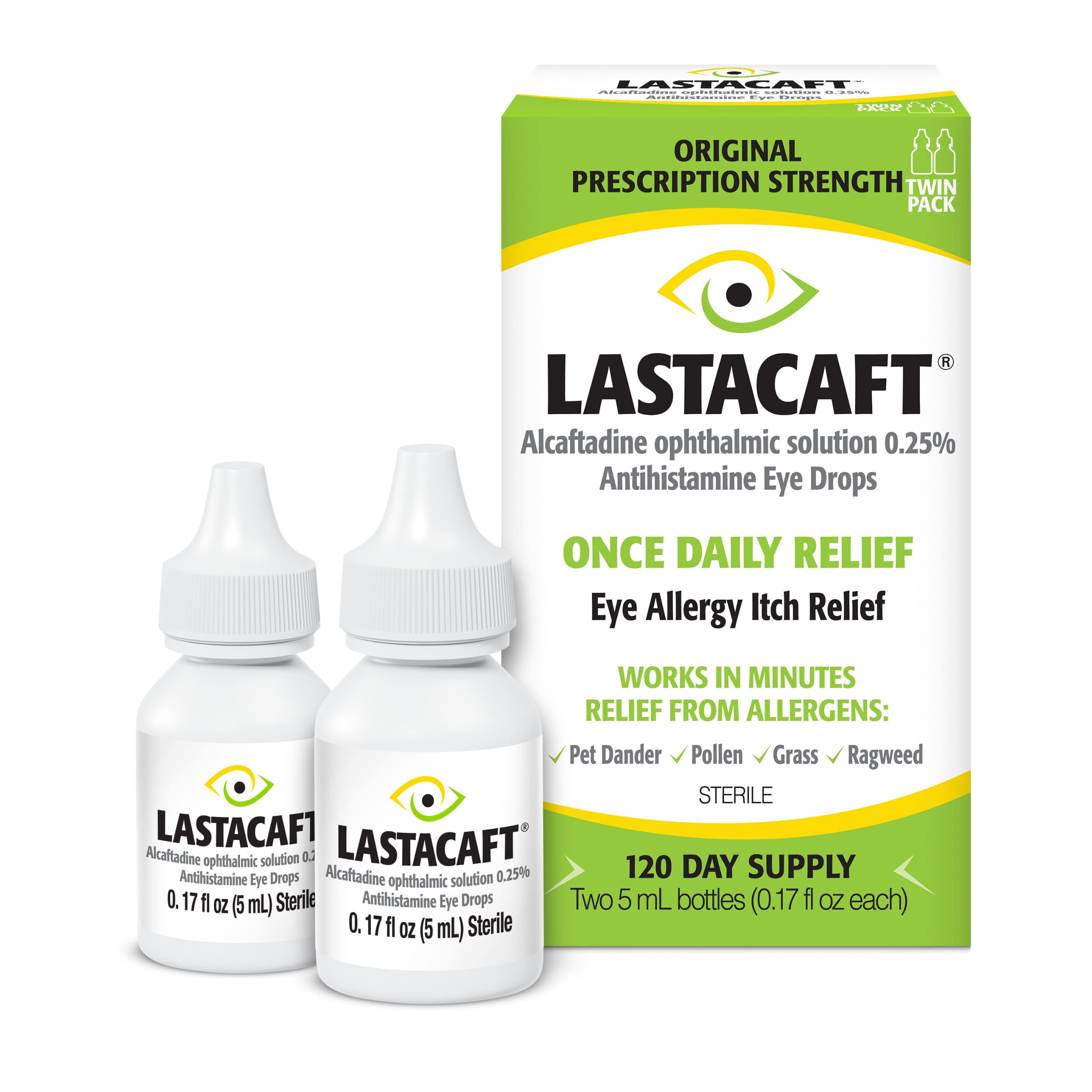 Lastacaft Eye Drops, (2 count)