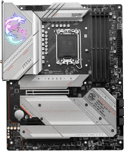 MSI MPG Z790 Edge WiFi Gaming Motherboard (Supports 12th/13th Gen Intel Processors, LGA 1700, DDR5, PCIe 5.0, M.2, 2.5Gbps LAN, USB 3.2 Gen2, Wi-Fi 6E, ATX)