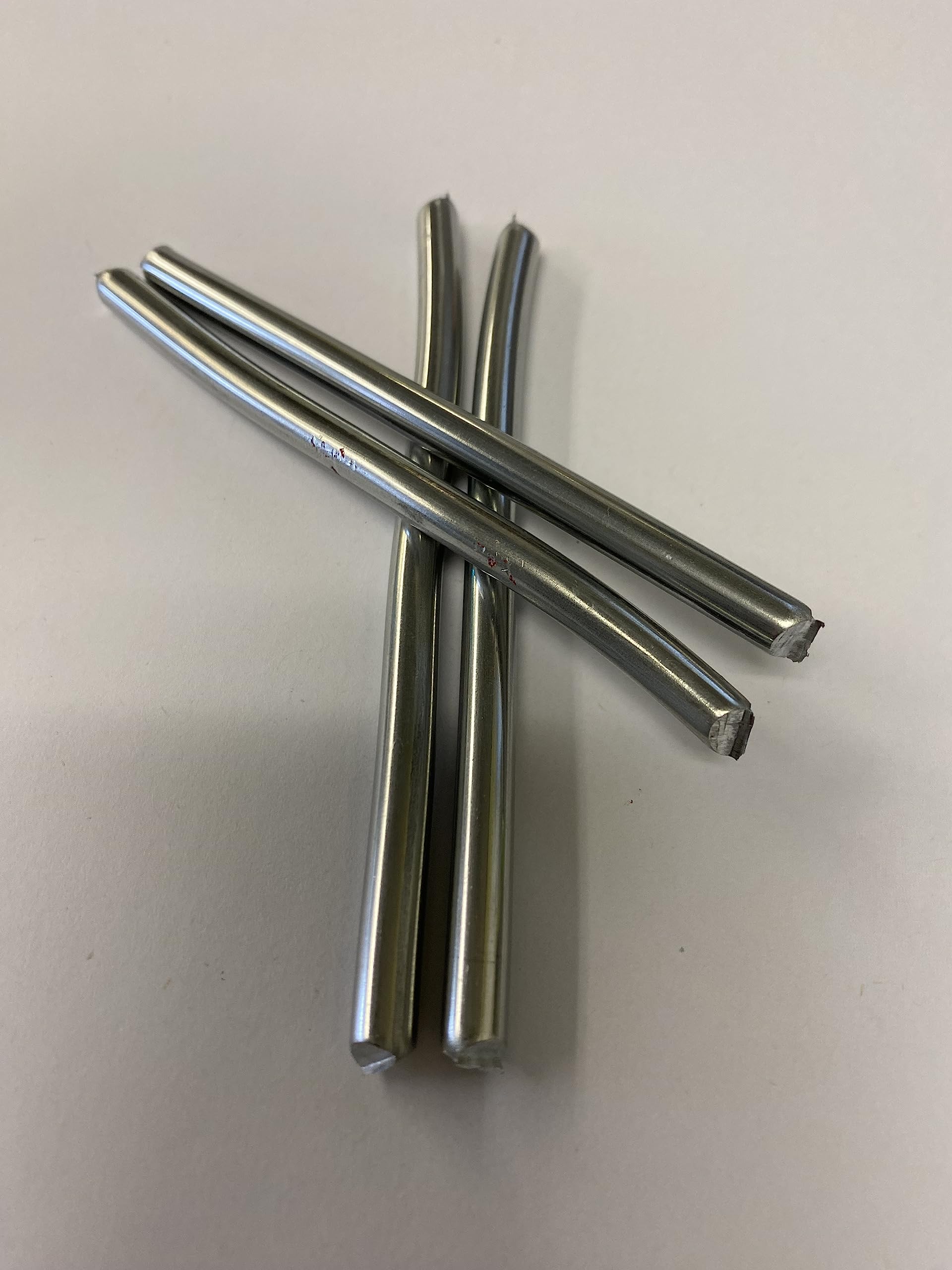 4pcs 99.99% High Purity Zinc Rod Zinc Metal Anode for School Scientific Experiment Research Diameter 1/4" Length 4" Made in USA RotoMetas