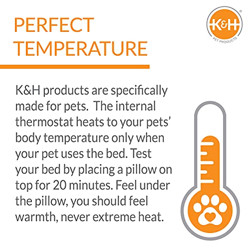 K&H PET PRODUCTS Thermo-Farm Animal Heated Mat Black Small 12.5 X 18.5 Inches