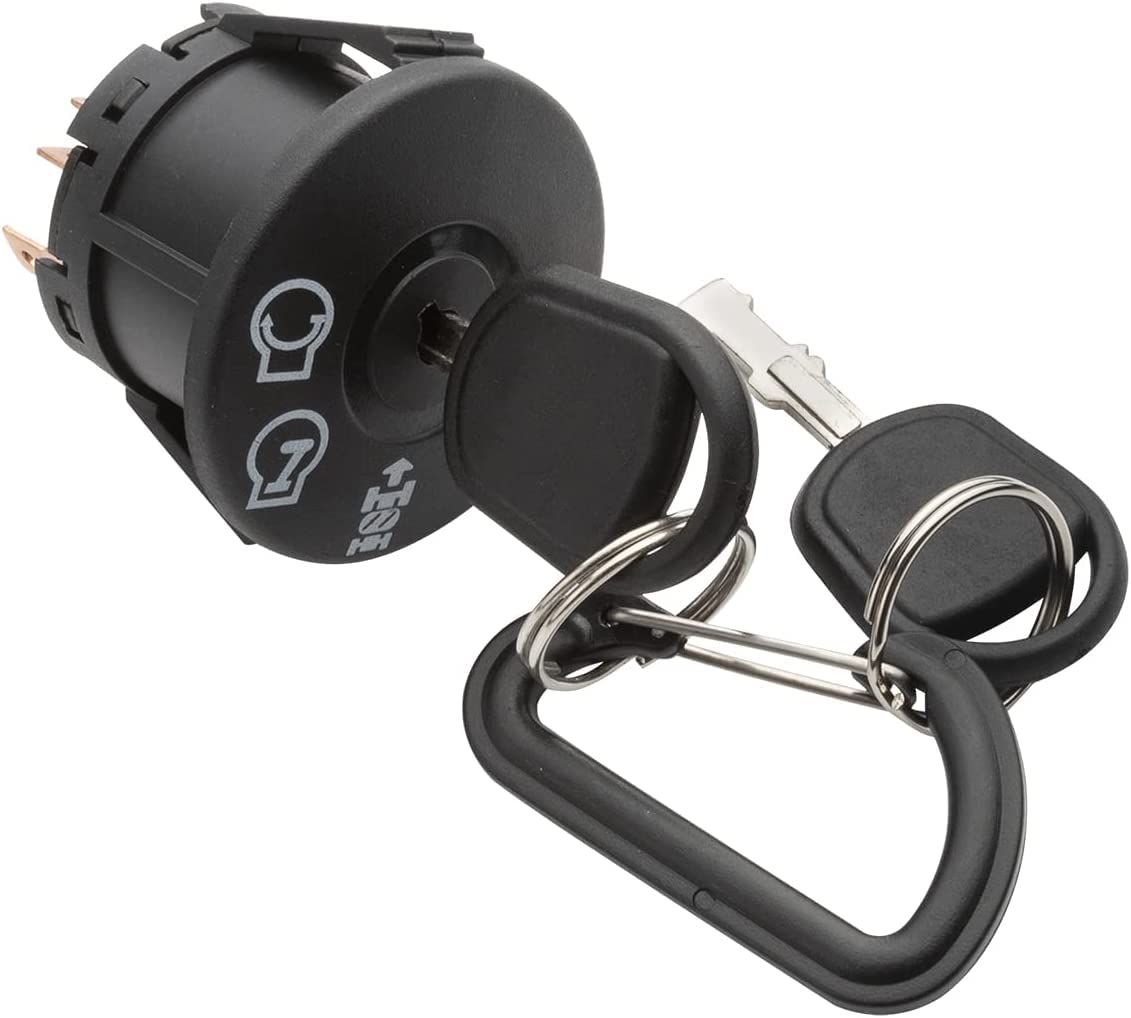 Sfiracle Lawn Mower Ignition Switch 4 Position with Key for Craftsman,532193350 193350 Lawn Mowers Key Switch,Craftsman Ignition Switch Compatible with AYP,Husqvarna,Sears,Poulan Pro