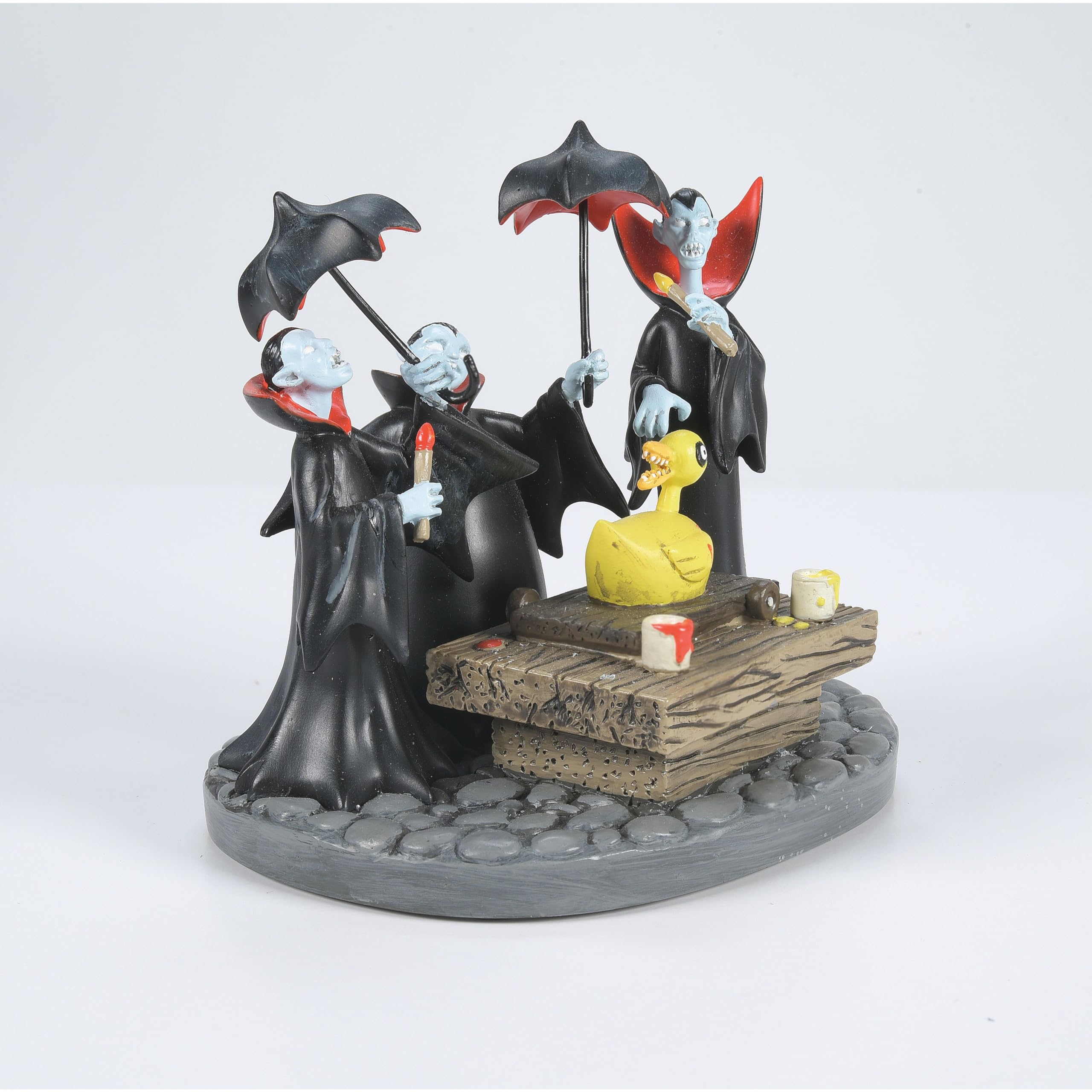 Department 56 Disney The Nightmare Before Christmas Village Accessories Vampire Brothers Prepare The Duck Toy Figurine, 3.42 Inch, Multicolor