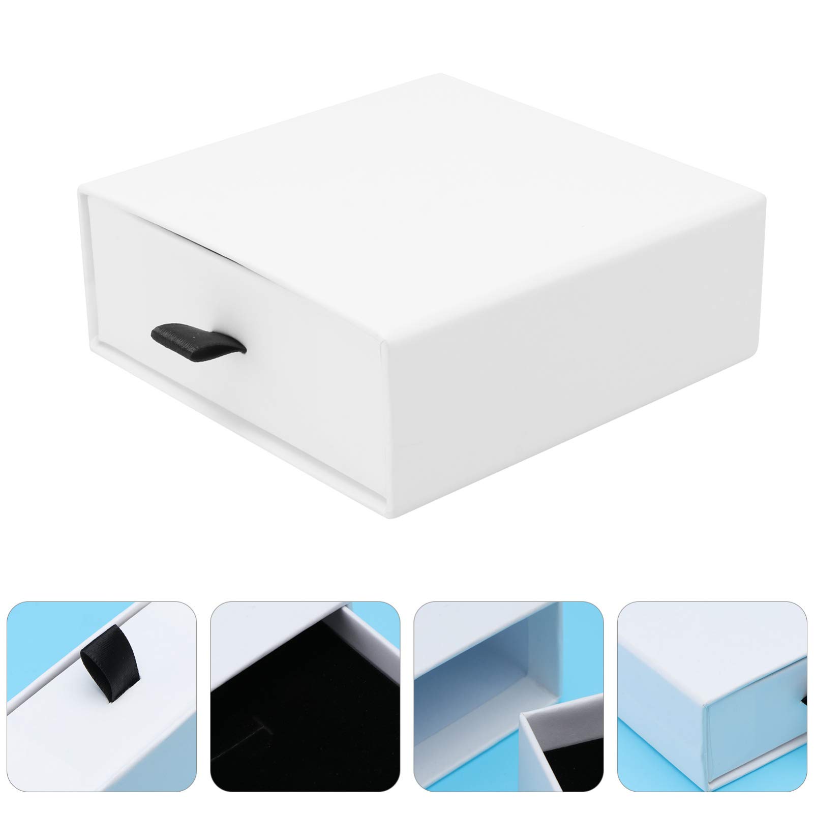 Hemoton Paper Jewelry Boxes 5pcs Box Jewelry Box Jewelry Box Cardboard Necklace White Pillowcase Boxes
