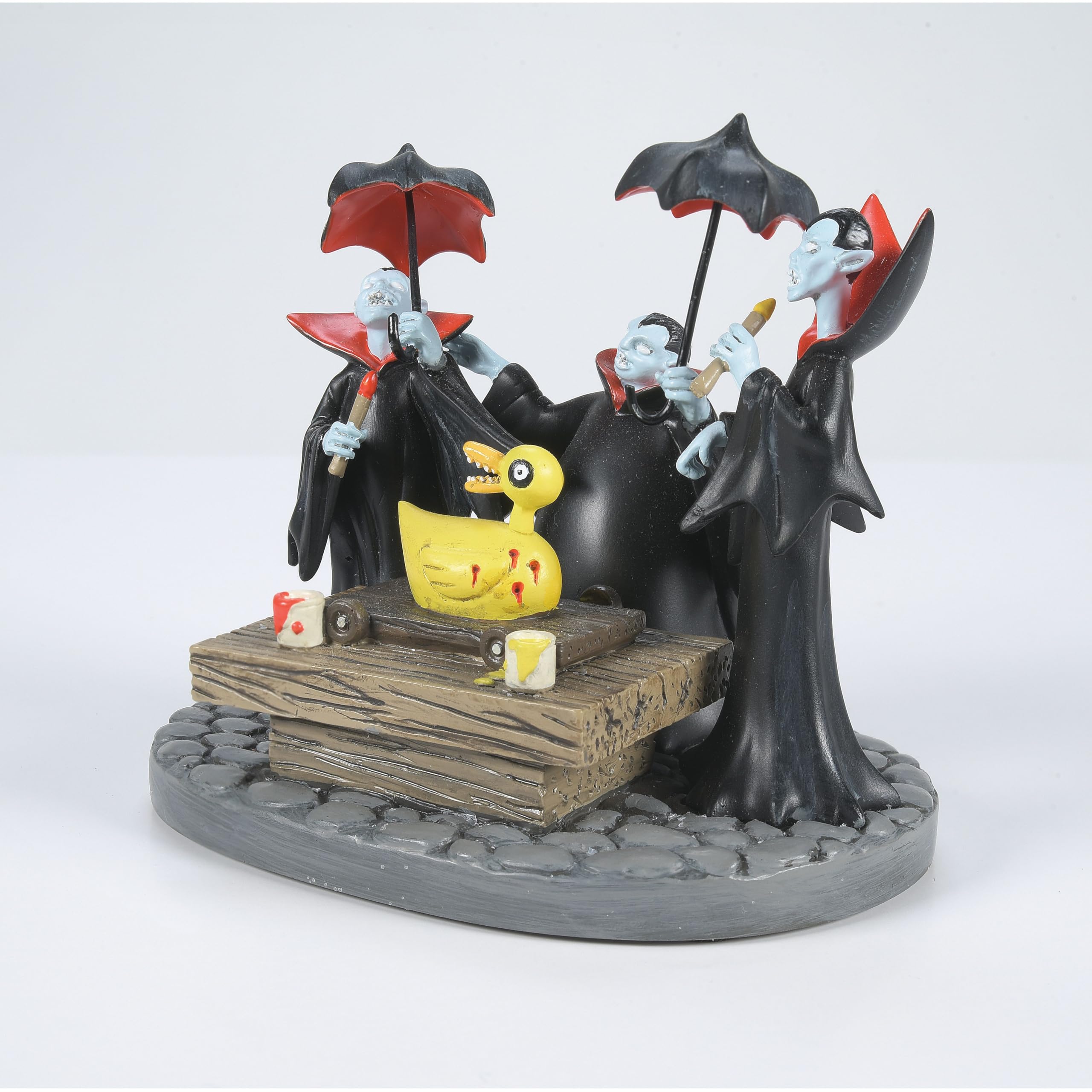 Department 56 Disney The Nightmare Before Christmas Village Accessories Vampire Brothers Prepare The Duck Toy Figurine, 3.42 Inch, Multicolor