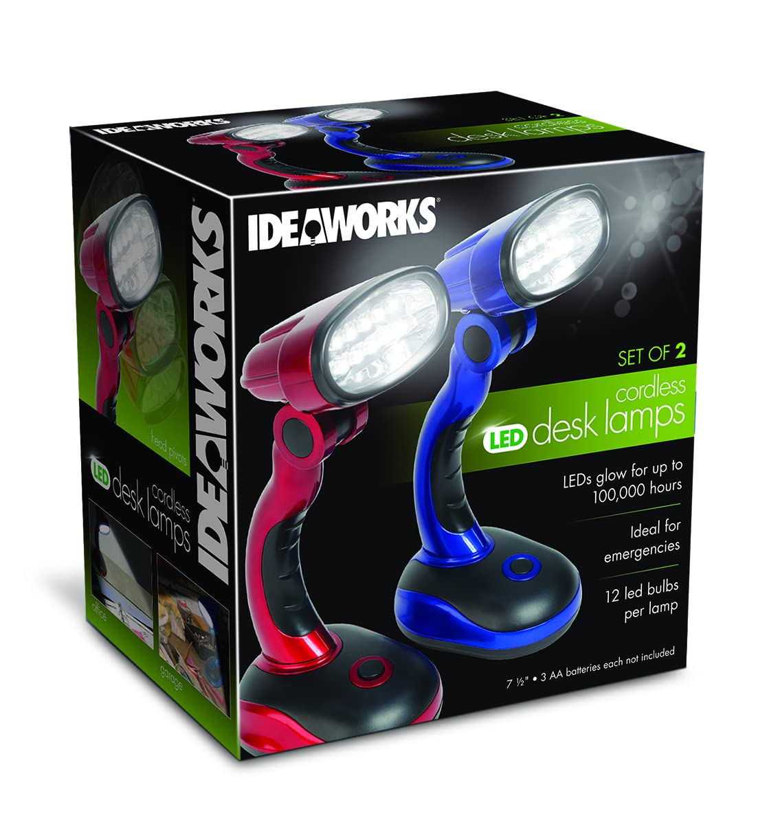 IdeaWorks JB6173 Lights LED Lamp for Desk, Gray