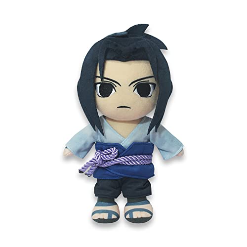 JUST FUNKY Naruto Shippuden Plush | Naruto Plush | 9” Tall Collectible Anime Plush | Sasuke Uchiha Action Figure Plush | Plush Pillow for 14+ | Ideal for Naruto Merch | Officially Licensed