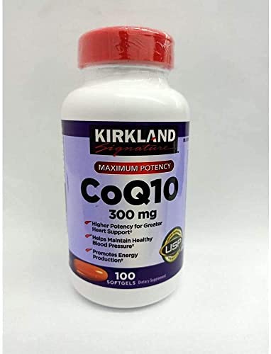 MVOWIZON Kirkland Signature Maximum Potency CoQ10 300 mg 100 Softgels Each, Purple