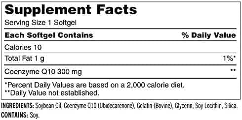 MVOWIZON Kirkland Signature Maximum Potency CoQ10 300 mg 100 Softgels Each, Purple