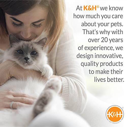 K&H PET PRODUCTS EZ Mount Kitty Sill Deluxe with Bolster Window Sill Cat Bed, Cat Window Hammock, Sturdy Cat Window Perch, Cat Window Bed Cat Furniture, Cat Hammock for Window Cat Perch - Chocolate