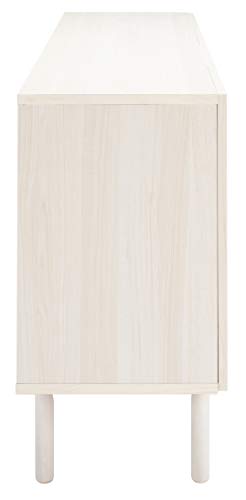 Safavieh Home Collection Piran White and Gold 4-Door 2-Shelf Media (65-inch Flat Screen) TV Stand