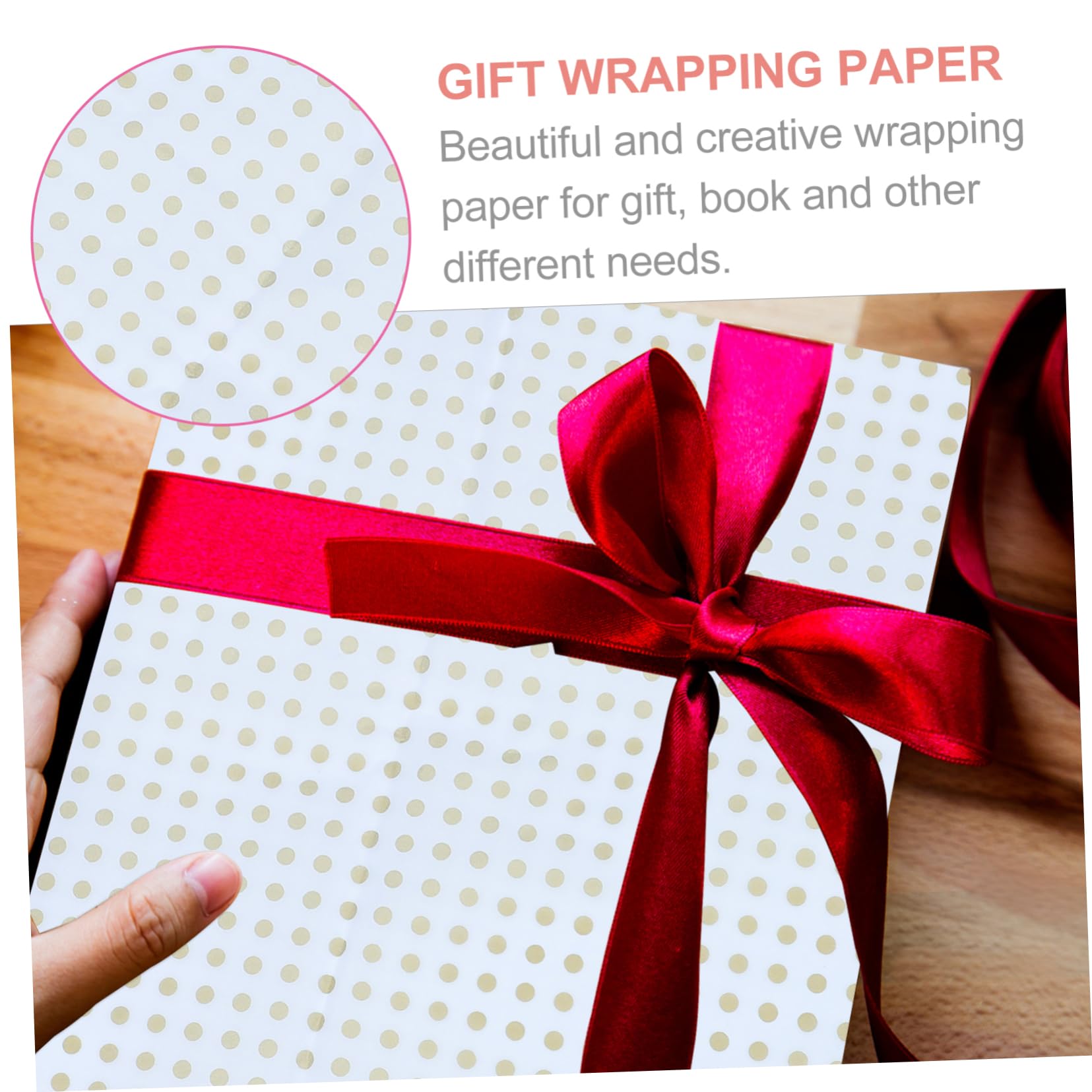 NOLITOY Decorations Wrapping Decors 40 Sheets Golden Wrapping Papers Bulk Wrapping Bulk Sydney Papers