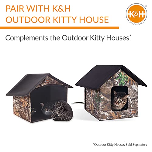 K&H PET PRODUCTS Outdoor Kitty Dining Room Realtree Edge 14 X 20 X 16.5 Inches
