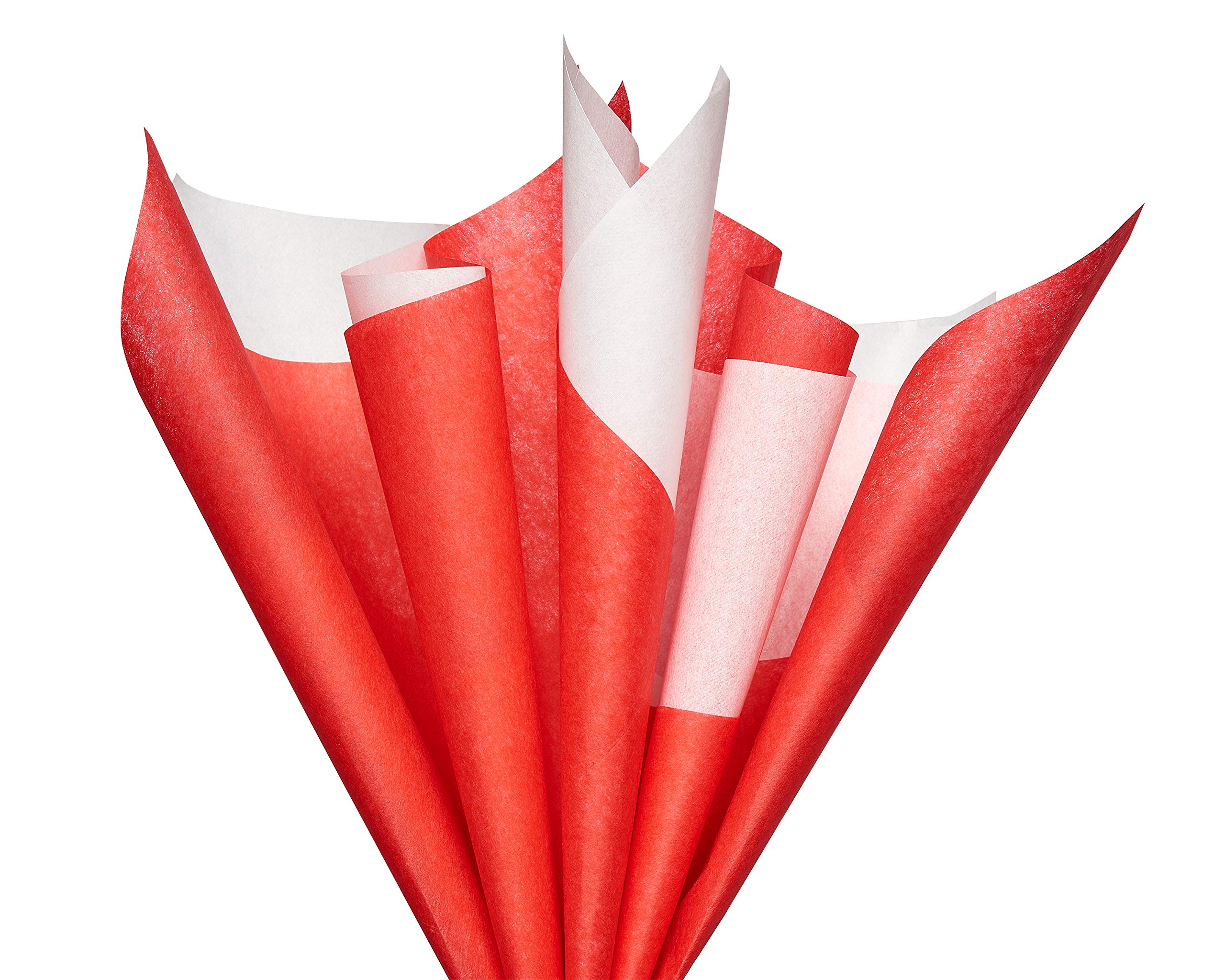 American Greetings Bulk Red and White Tissue Paper for Birthdays, Easter, Mother's Day, Father's Day, Graduation and All Occasions (125-Sheets)