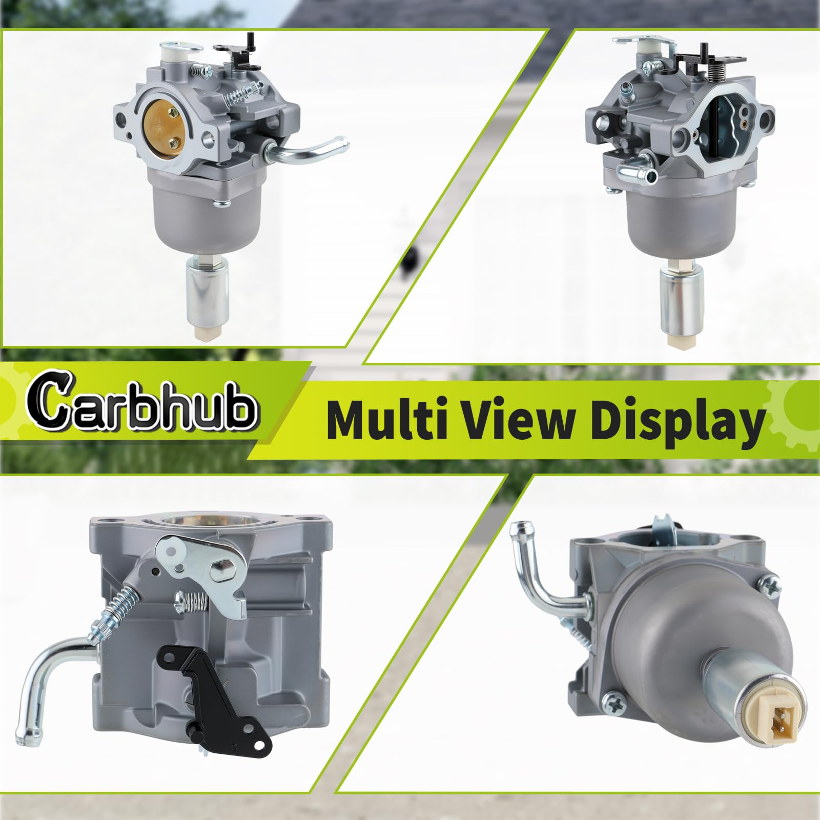 Carbhub 594601 New Adjustable Carburetor for 796587 591736 594601 19.5 HP Engine Craftsman Riding Lawn Mower Tractor 19HP Intek Single Cylinder OHV Motor Nikki with Carb Seal 698781