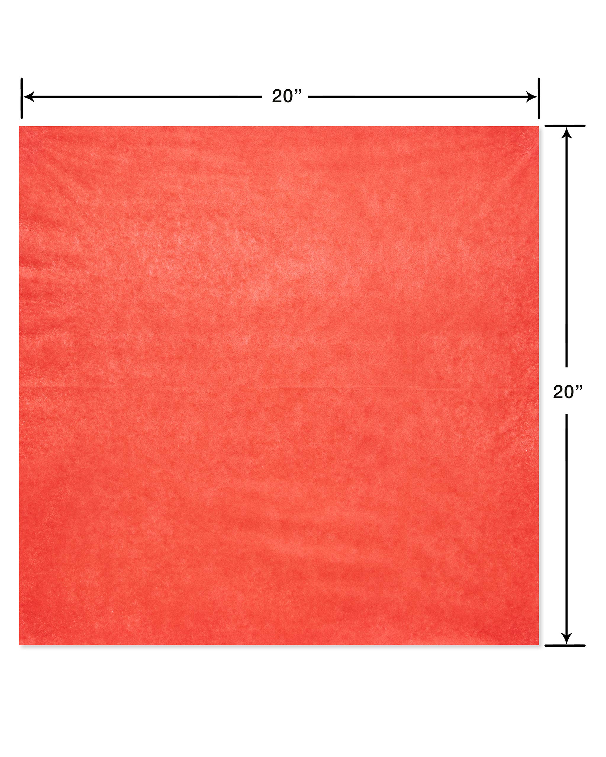 American Greetings Bulk Red and White Tissue Paper for Birthdays, Easter, Mother's Day, Father's Day, Graduation and All Occasions (125-Sheets)