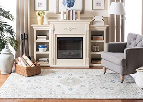 Safavieh Micro-Loop Collection 8' x 10' Beige/Ivory MLP505B Handmade Medallion Premium Wool Area Rug
