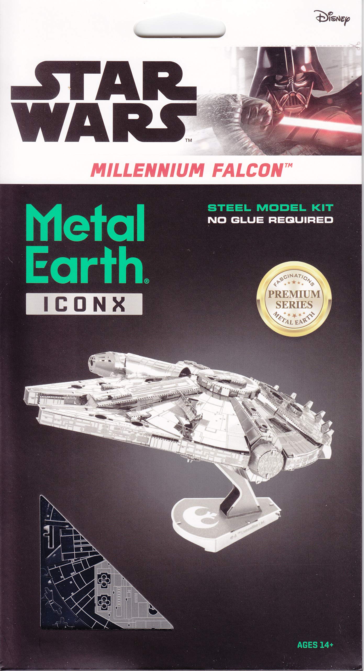 Metal Earth Premium Series Star Wars Millennium Falcon 3D Metal Model Kit Fascinations