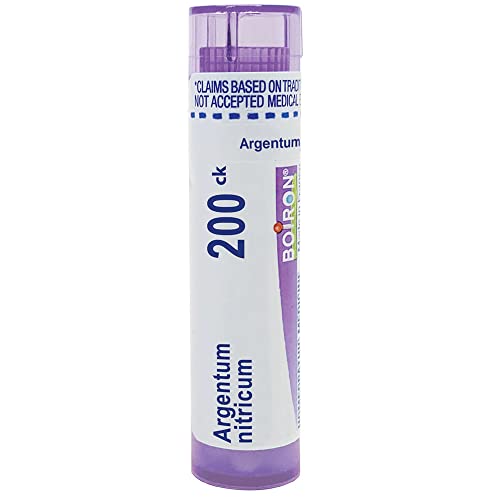 Boiron Argentum Nitricum 200Ck Homeopathic Medicine for Apprehension & Stage Fright - 80 Pellets