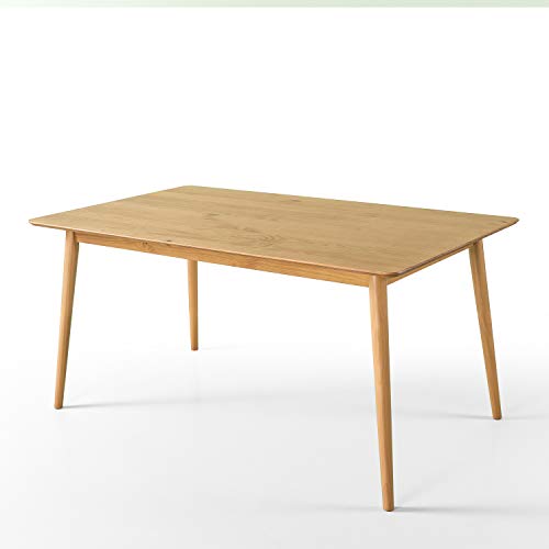 ZINUS Laura 60 Inch Wood Dining Table / Solid Wood Kitchen Table / Table Only / Easy Assembly