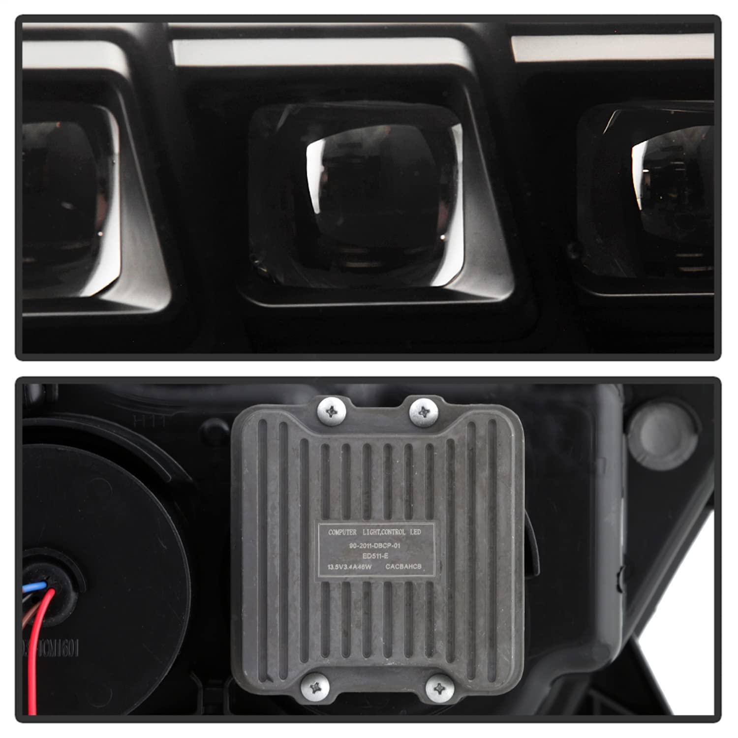 Spyder Apex - Projector Headlight (PRO-YD-TT16HALAP-BK)