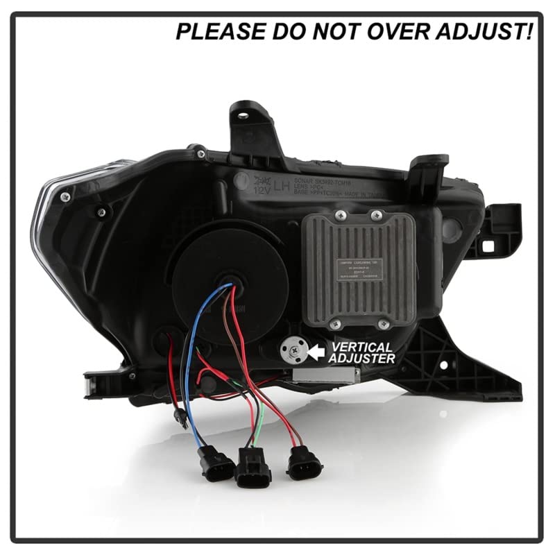 Spyder Apex - Projector Headlight (PRO-YD-TT16HALAP-BK)