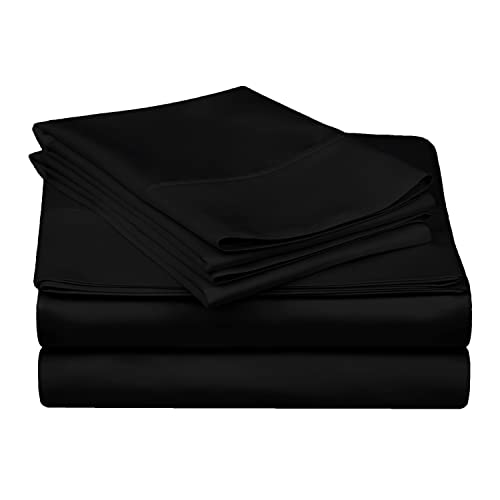 Superior EC300SHSL Sheet Set, Twin, Black