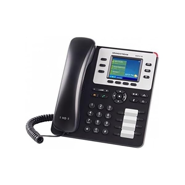 Grandstream Enterprise IP Telephone GXP2130 (2.8" LCD, POE, Power Supply Included) , Black