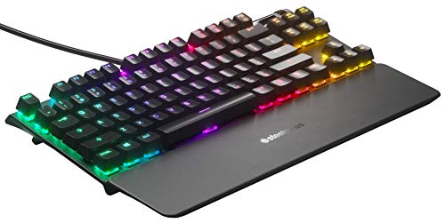 SteelSeries Apex Pro TKL HyperMagnetic Gaming Keyboard - Adjustable Actuation - Esport TKL Format - OLED Display - RGB - PBT Keys - USB-A - Nordic QWERTY