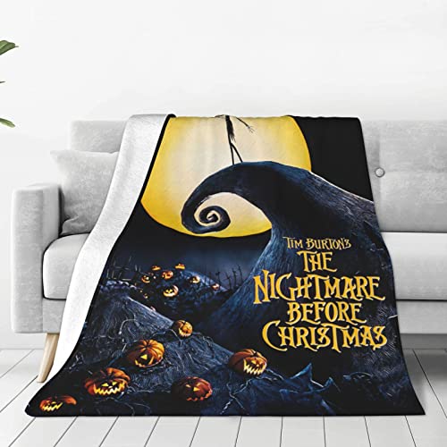 Halloween Blanket Horror Movie Skeleton Bedding Throw Blanket Flannel Plush Super Soft Sofa Blanket Children Adults 50"X40"