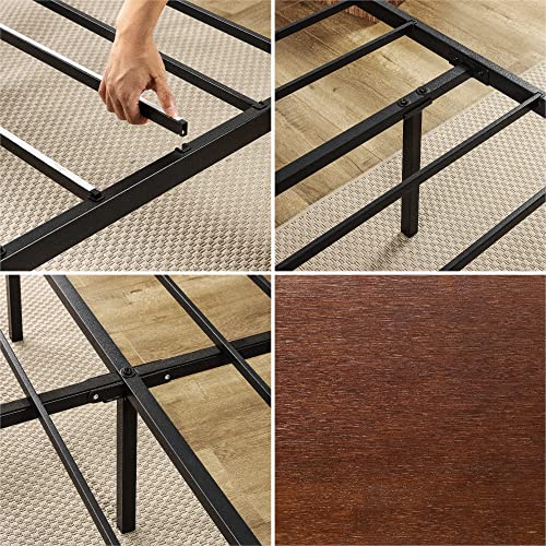 ZINUS Tucker Bamboo and Metal Platform Bed Frame / Bed Frame Made with Sustainable Bamboo / Steel Slat Mattress Support with No Box Spring Needed / Easy Assembly, Twin
